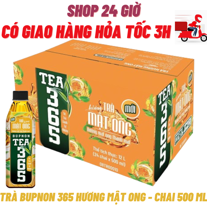 Trà BUNON Tea 365 Hương Mật Ong Thùng 24 Chai 500 Ml | Shopee Việt Nam