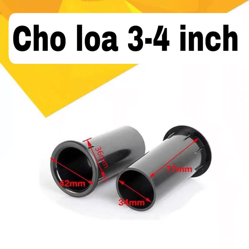 Ống thông hơi loa tròn cho loa 2 inch 3 inch 4 inch 6.5 inch nhựa ABS ...