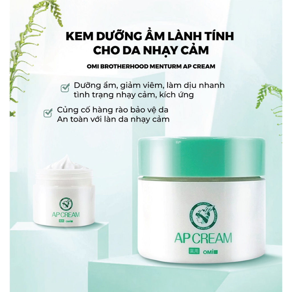 [10/2027] Kem Dưỡng Ẩm Lành Tính Dành Cho Da Nhảy Cảm OMI MENTURM AP ...