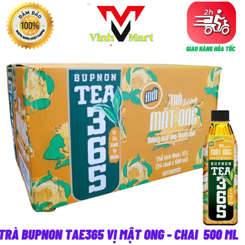 Trà BUNON Tea 365 Hương Mật Ong Thùng 24 Chai 500 Ml | Shopee Việt Nam