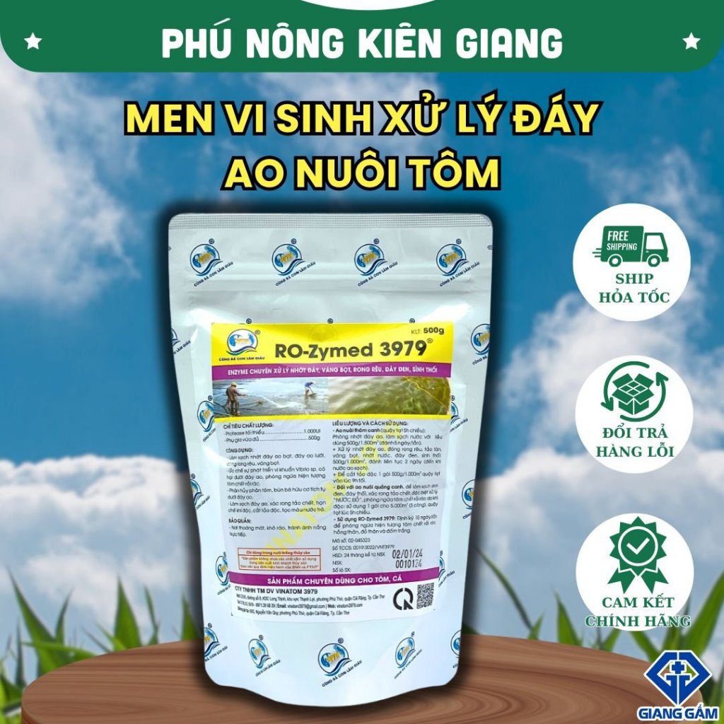 MEN VI SINH XỬ LÝ ĐÁY AO NUÔI TÔM - PROZYME 3979 - 500G | Shopee Việt Nam