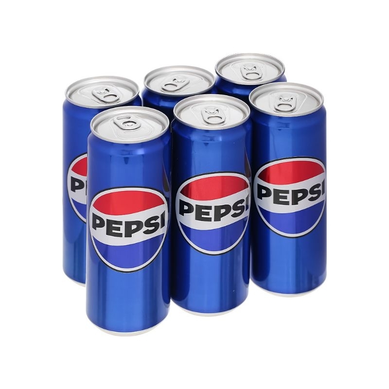 lốc 6lon nước ngọt pepsi 345ml màu xanh lon rời hạn sử dụng luôn mới ...