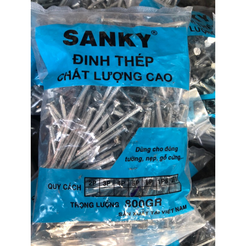 Đinh thép SANKY 2p, 3p, 4p, 5p 800g ( loại tốt ) | Shopee Việt Nam