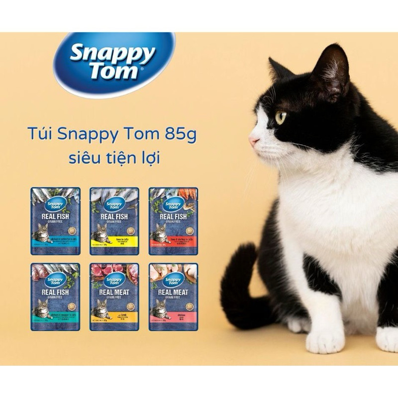 Pate Snappy Tom gói 85g cho Mèo | Shopee Việt Nam