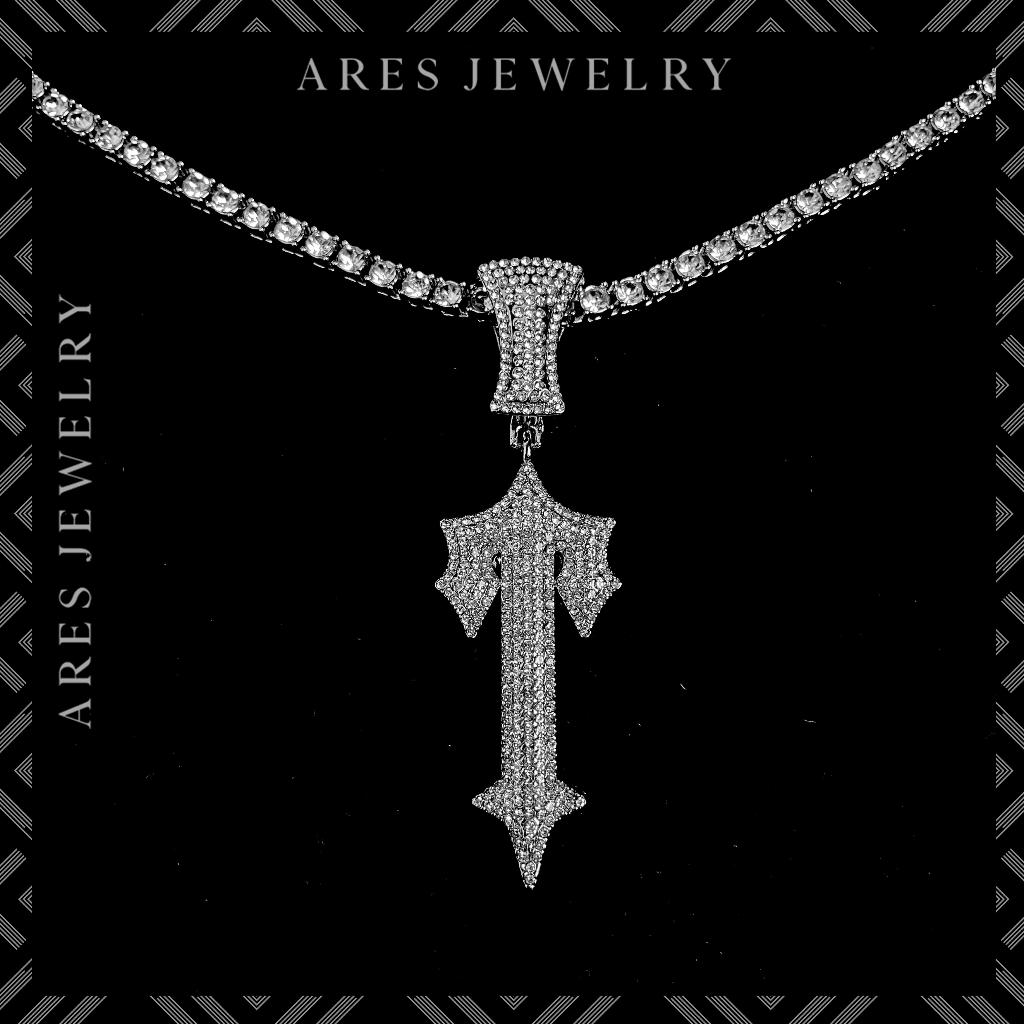 (Tặng kèm dây hợp kim 0.3mm) Mặt dây chuyền Trapstar Ares Jewelry ...