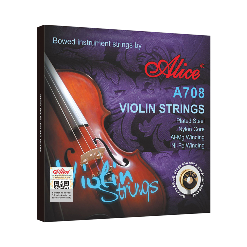 Dây đàn Violin, Violin Strings Set - Alice A708 - Plated Steel Plain ...