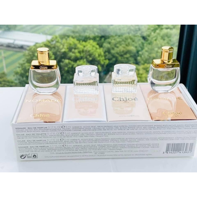 Set nước hoa nữ mini Chlóe gồm: 2 chai Nomade 5ml + 5ml Signature EDT+ 5ml Signature EDP ...