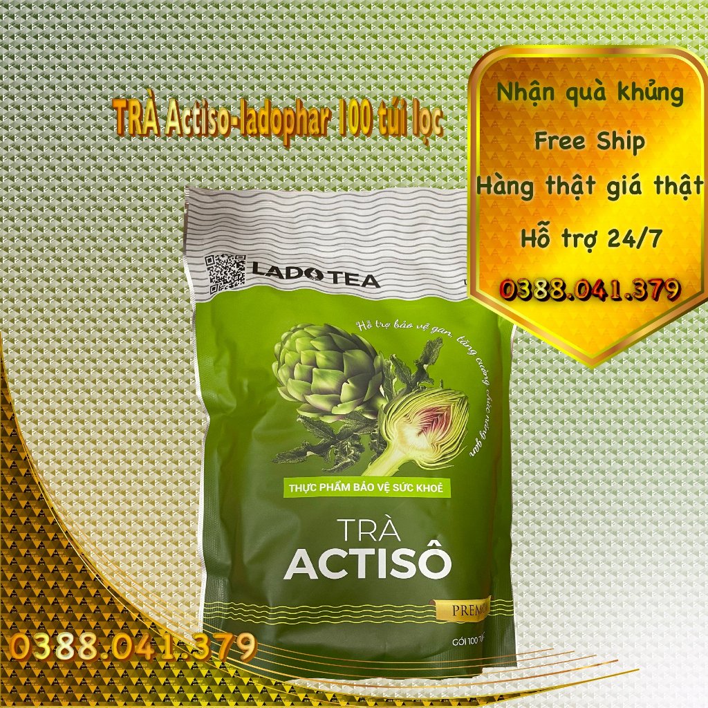 [Atiso cao cấp] Trà Atiso túi lọc LADOPHAR trà thảo mộc giải độc, thanh ...