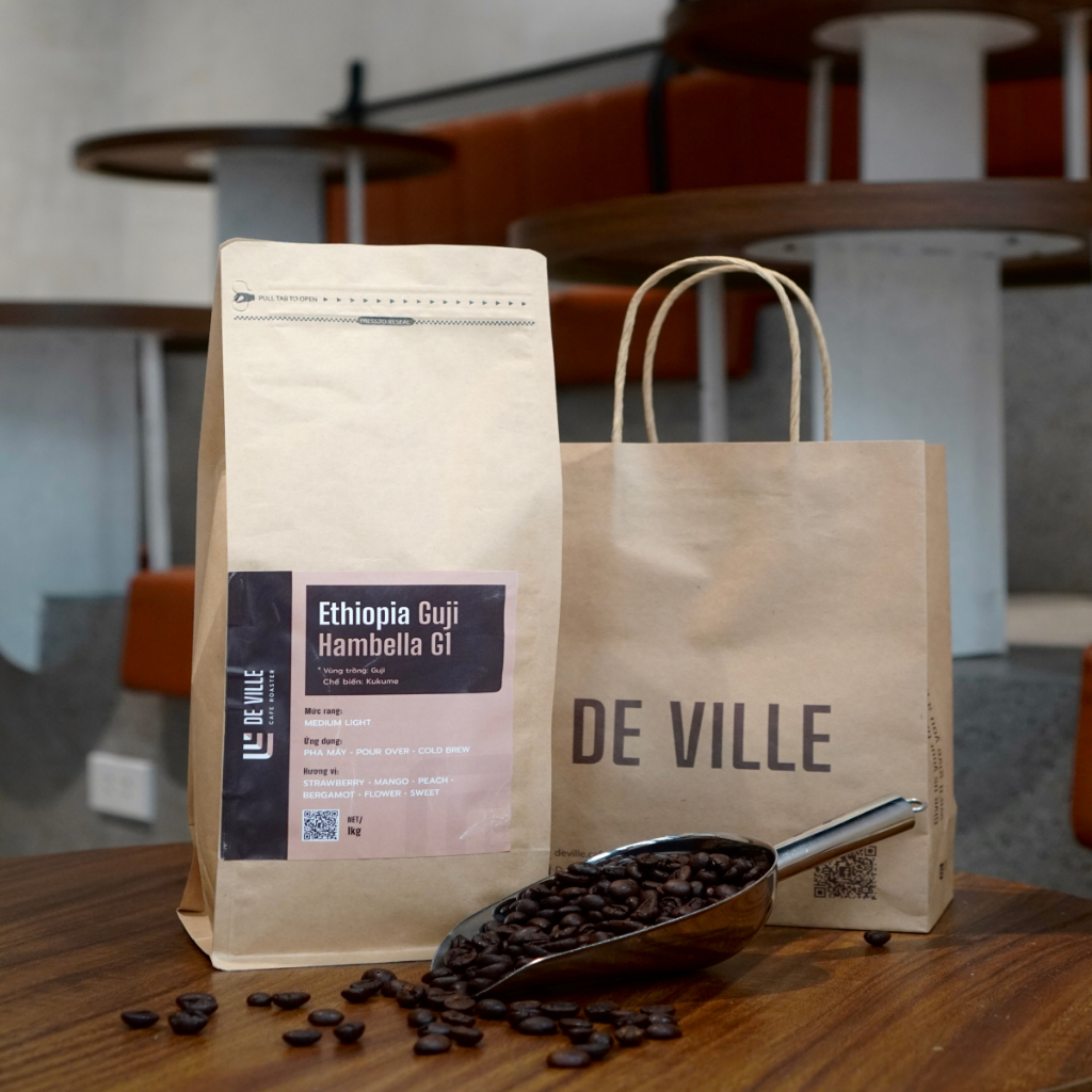 [Hỏa Tốc9] Cà Phê Ethiopia Guji Hambella G1 (100% Arabica Kurume) - Cà Phê Rang Xay Nguyên Chất ...