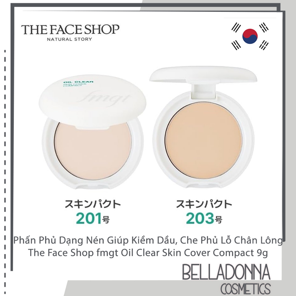 Phấn Phủ Dạng Nén Giúp Kiềm Dầu, Che Phủ Lỗ Chân Lông The Face Shop fmgt Oil Clear Skin Cover ...