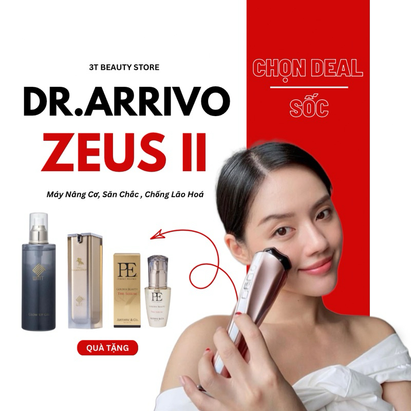 [Chính Hãng kèm Serum Pe 40ml ] Dr Arrivo Zeus II Máy Nâng Cơ Mặt ...
