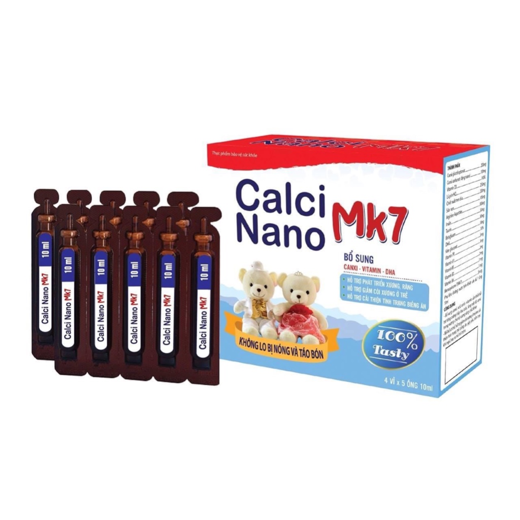 Calci Nano MK7. Bổ sung canxi -Vitamin -DHA. Hỗ trợ phát triển xương răng. Aviphar pharma ...