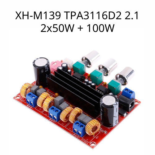 TPA3116D2 Mạch khuếch đại âm thanh 2.1 chíp kép TPA3116D2 12V-24V 2 ...