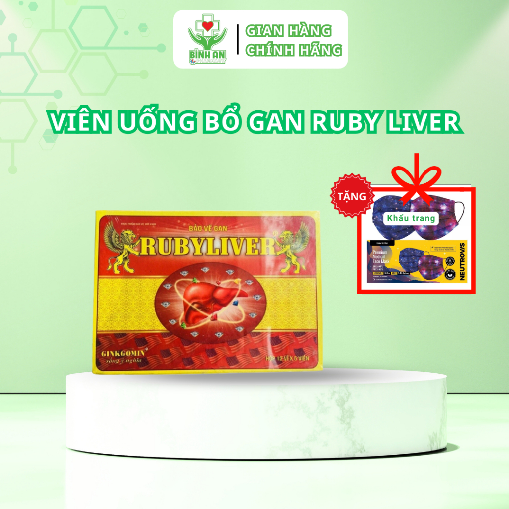 Viên uống bổ gan Ruby Liver hộp 60 viên – Giúp thanh nhiệt, giải độc ...