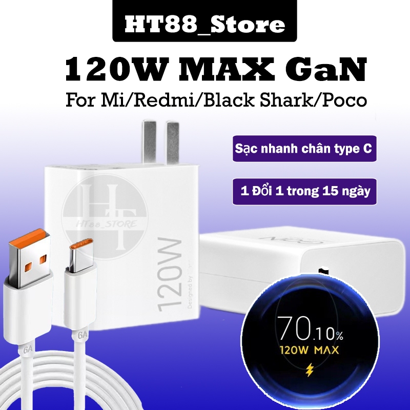 Sạc nhanh 120W max, 120W Max GaN sạc nhanh cho xiaom - Redmi ...