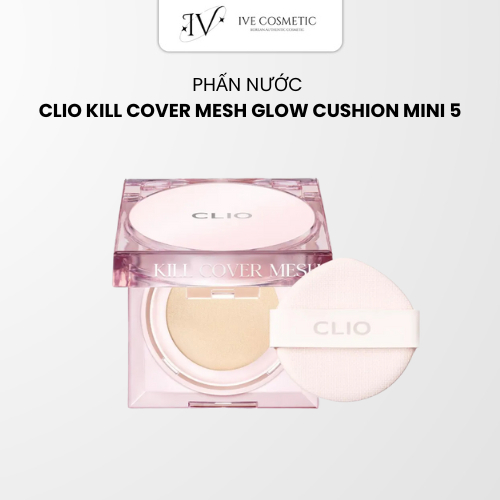 Phấn Nước CLIO Kill Cover Mesh Glow Cushion Mini 5g SPF50+/PA+++ Hồng ...