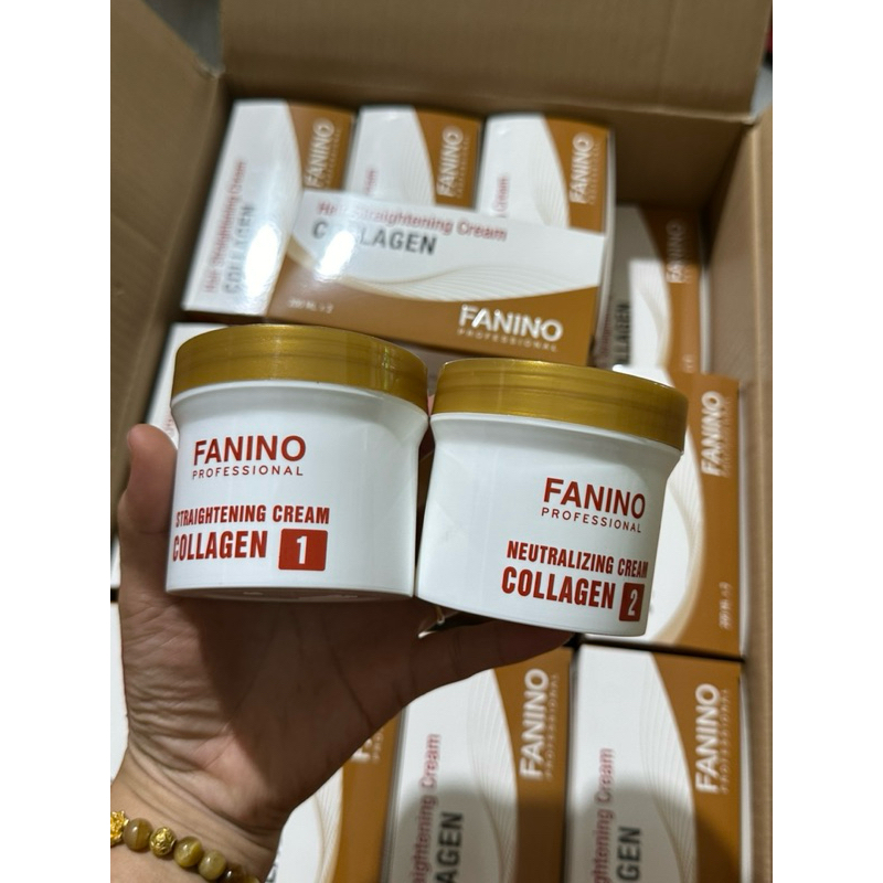 thuốc duỗi tóc fanino cặp nhỏ 200ml x2 ( ko cần nhiệt tóc sẽ tự nhiên ...