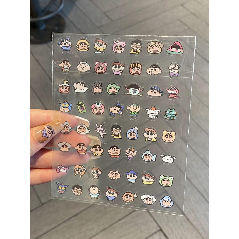 Sticker Shin Cậu Bé Bút Chì Cute Nhỏ Mini Hình Dán Chống Nước Timo ...