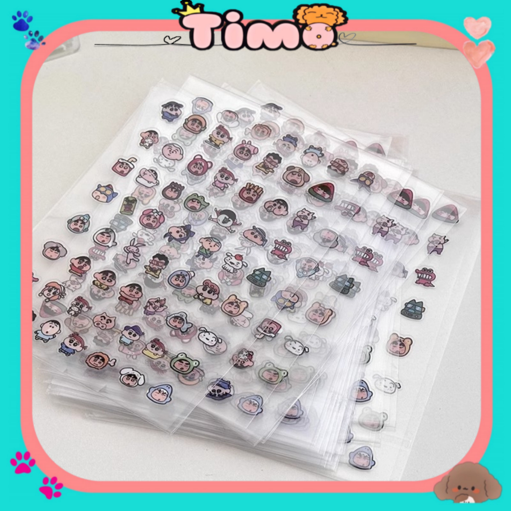 Sticker Shin Cậu Bé Bút Chì Cute Nhỏ Mini Hình Dán Chống Nước Timo ...