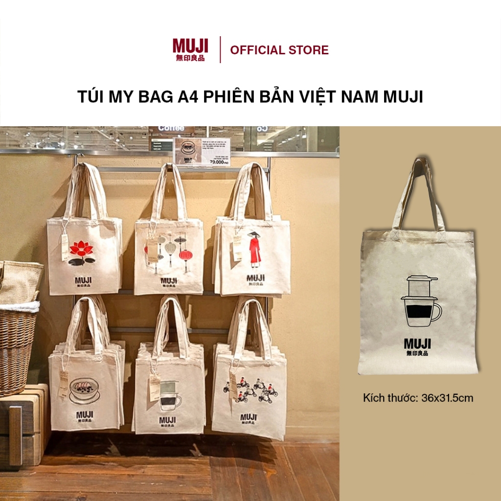 Túi My Bag A4 Phiên Bản Việt Nam MUJI | Shopee Việt Nam