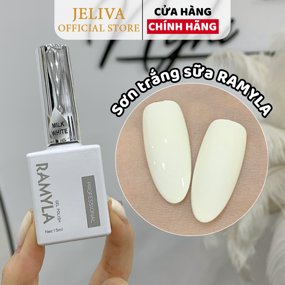 Sơn gel trắng sữa RAMYLA 15ml Jeliva | Shopee Việt Nam