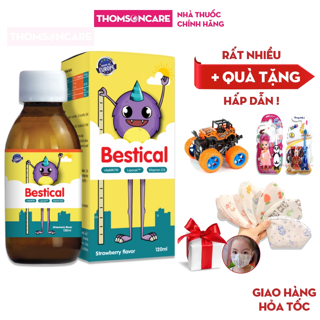 Canxi Bestical cho bé Chai 120ml chính hãng - Bổ sung canxi, vitamin ...