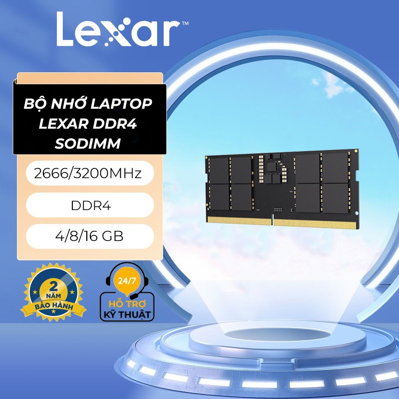 Ram Laptop Lexar DDR4 SODIMM 4GB/ 8GB/ 16GB, Tốc độ 3200Mhz/ 2666Mhz, Bảo hành 3 năm | Shopee ...