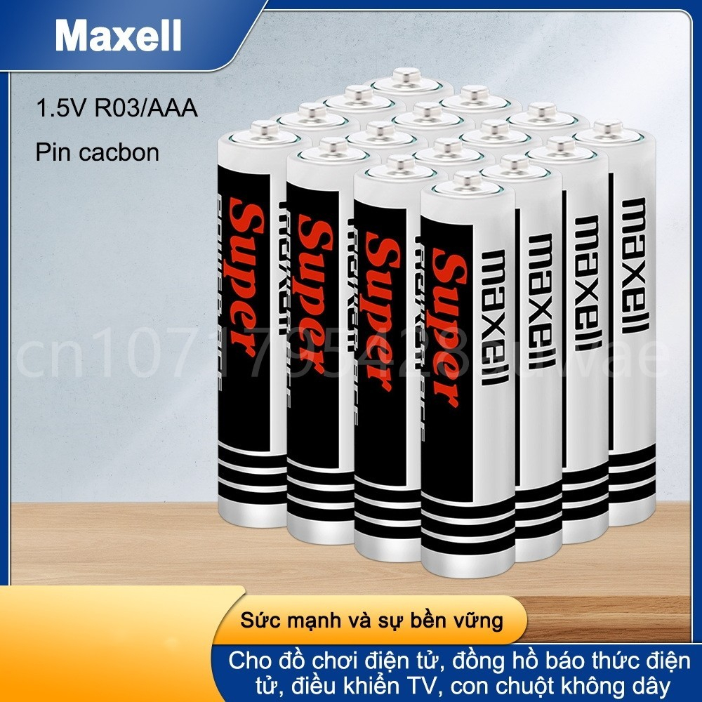 Viên pin AAA maxell R03 (AB) Pin Đũa Hàng Chính Hãng, Siêu Bền | Shopee ...