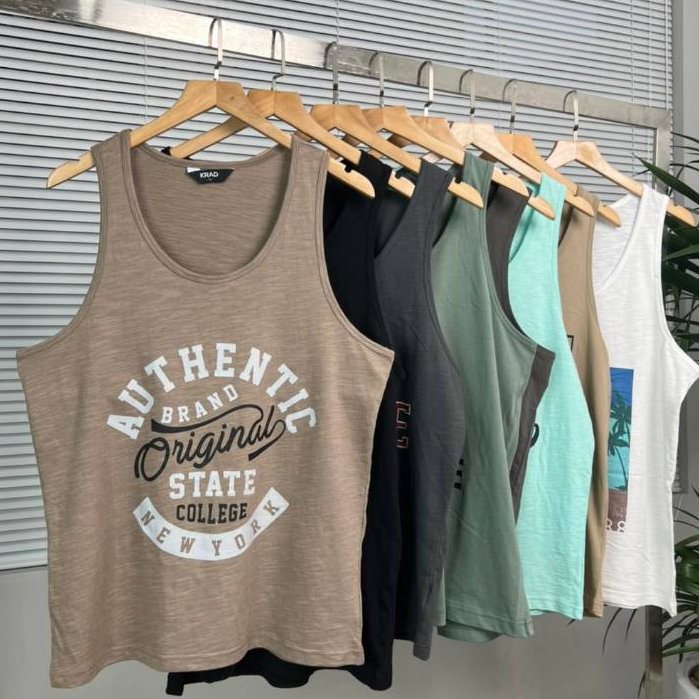 Áo TankTop 24 Krad Studio 100% cotton | Shopee Việt Nam