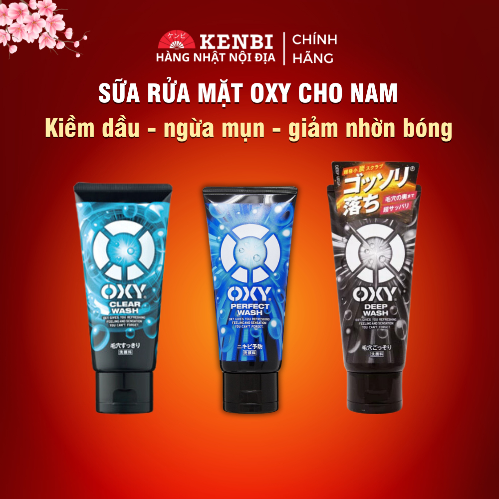 Sữa rửa mặt Oxy Nam Nhật Bản (đủ hai màu) - Shop hàng Nhật Kenbi | Shopee Việt Nam