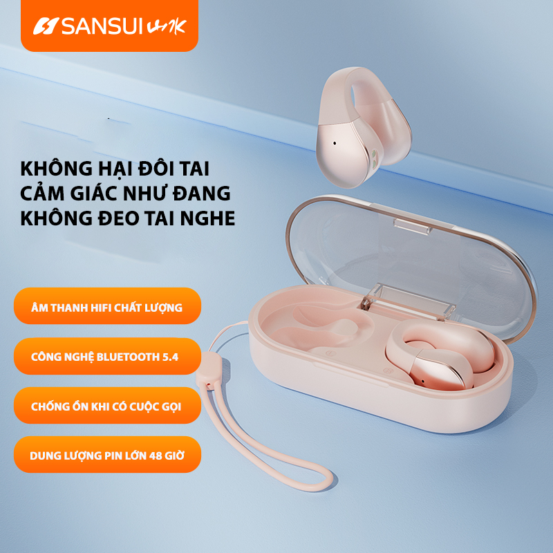 SANSUI tai nghe TW90, tai nghe Bluetooth 5.4 dành cho vận động viên ...