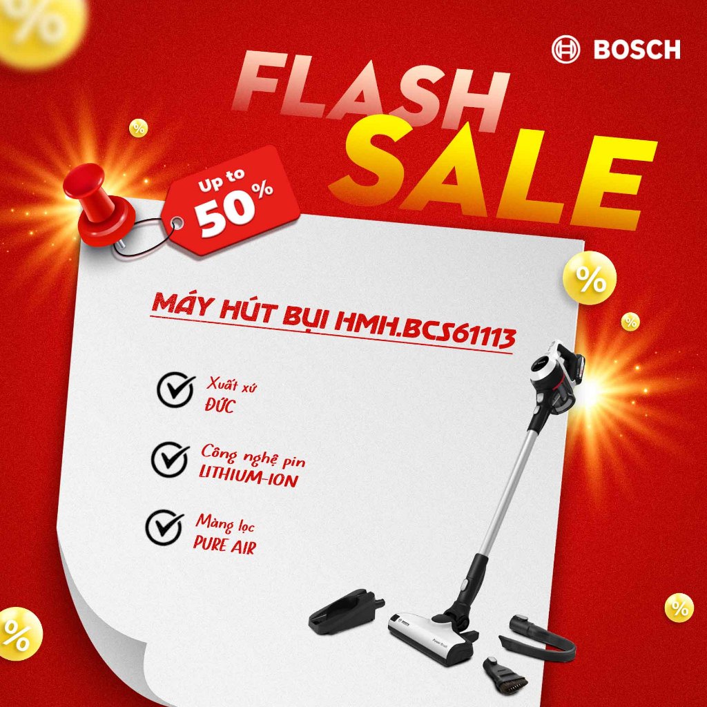 MÁY HÚT BỤI KHÔNG DÂY BOSCH BCS61113 SERIE 6 | Shopee Việt Nam