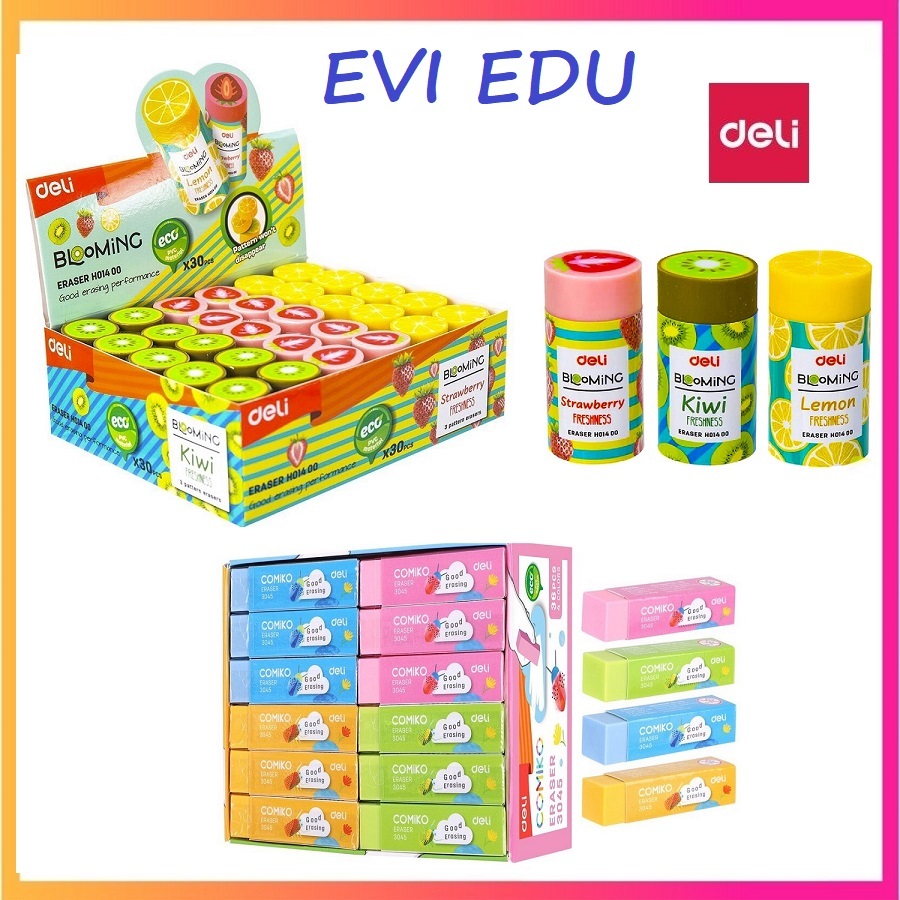 Hộp gôm tẩy màu Deli EH01400 / E3045 / Gôm màu Deli 01400 / 3045 ...