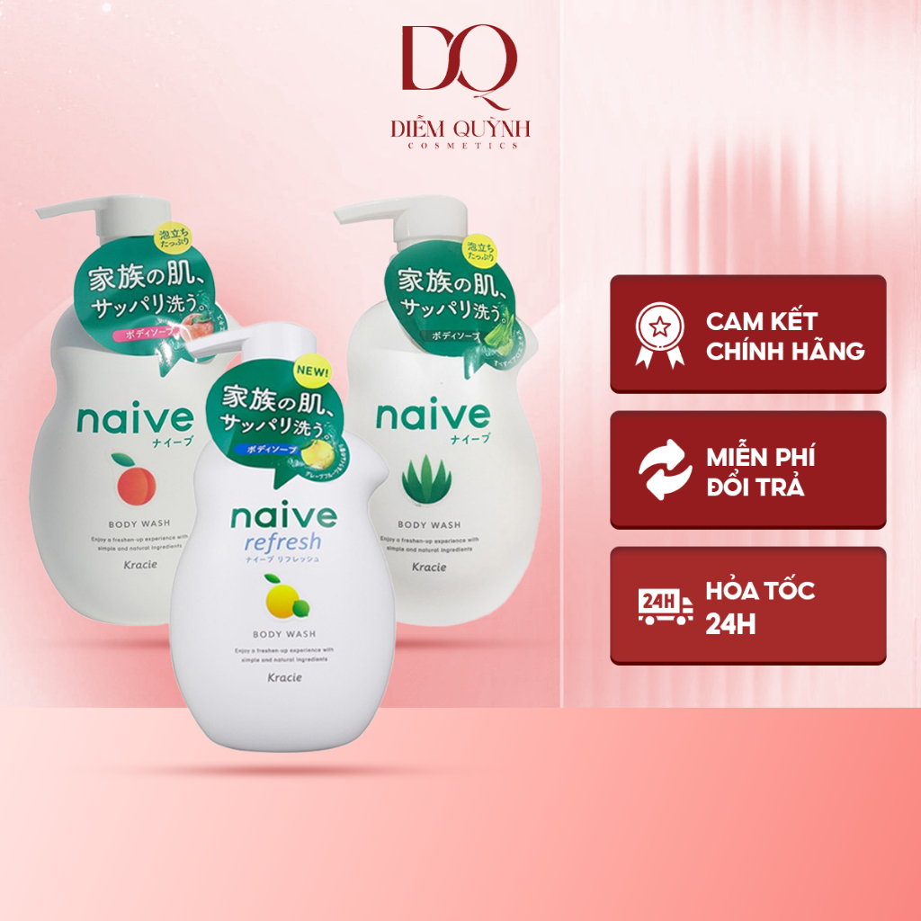 Sữa tắm Naive Kracie Nhật Bản 530ml | Shopee Việt Nam