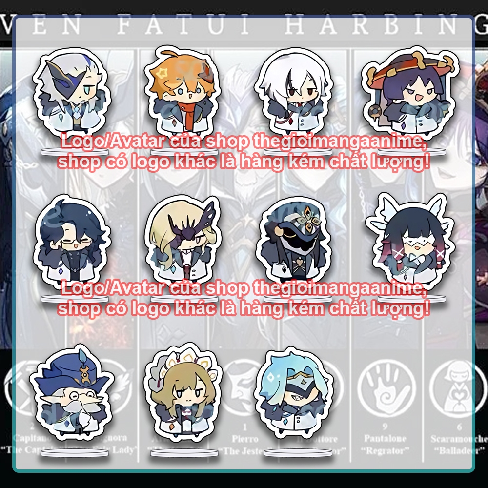 (3cm) Mô hình standee GENSHIN IMPACT ver FATUI MẬP tượng mica in hình ...