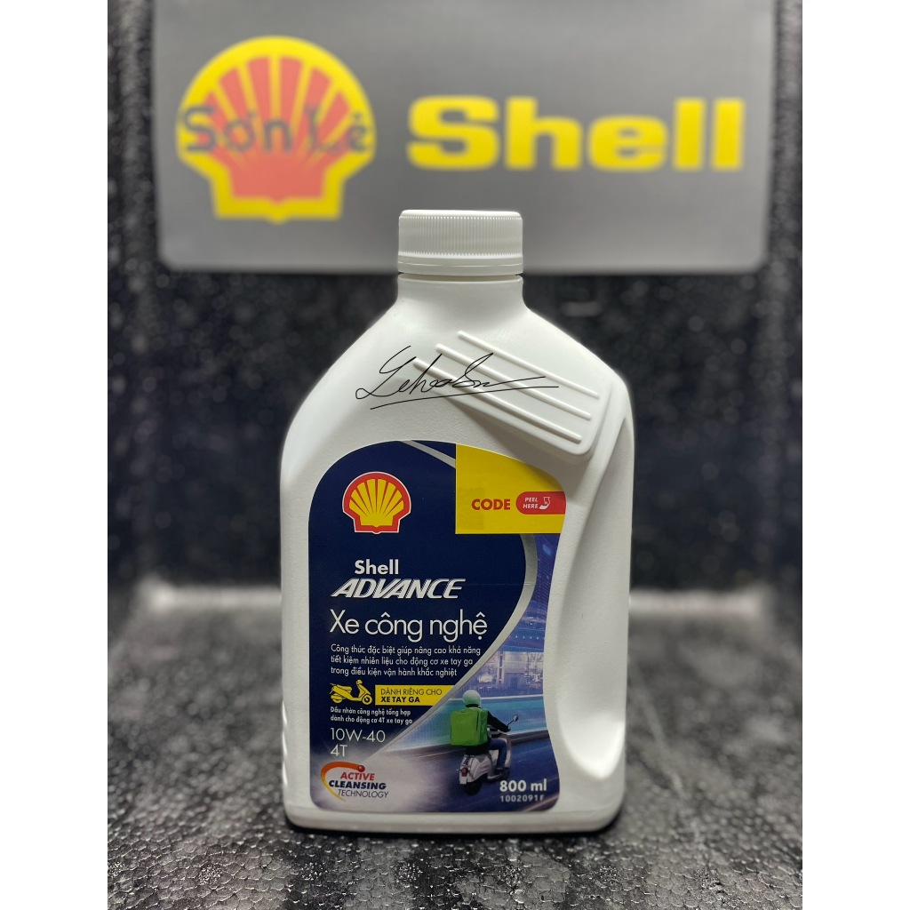 Shell tech bike-Nhớt Shell xe công nghệ 0.8L, giành cho xe tay ga ...