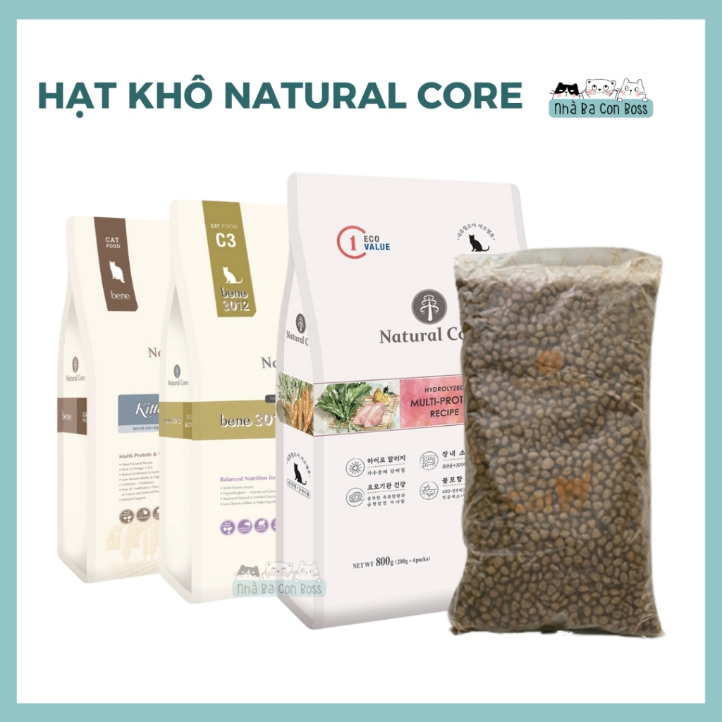 [500g] Hạt Cho Mèo Natural Core Kitten C1/ ECO C1/ Adult C3 | Shopee ...