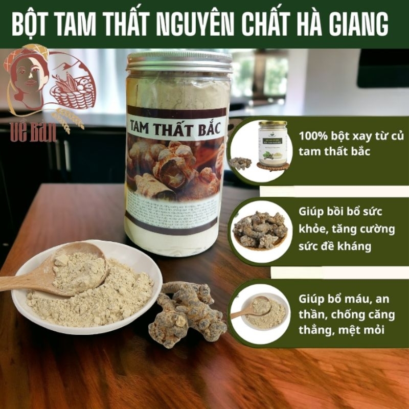 BỘT TAM THẤT BẮC HÀ GIANG 5 TUỔI 70 CỦ/KG, BỘT TAM THẤT NGUYÊN CHẤT TÂY ...