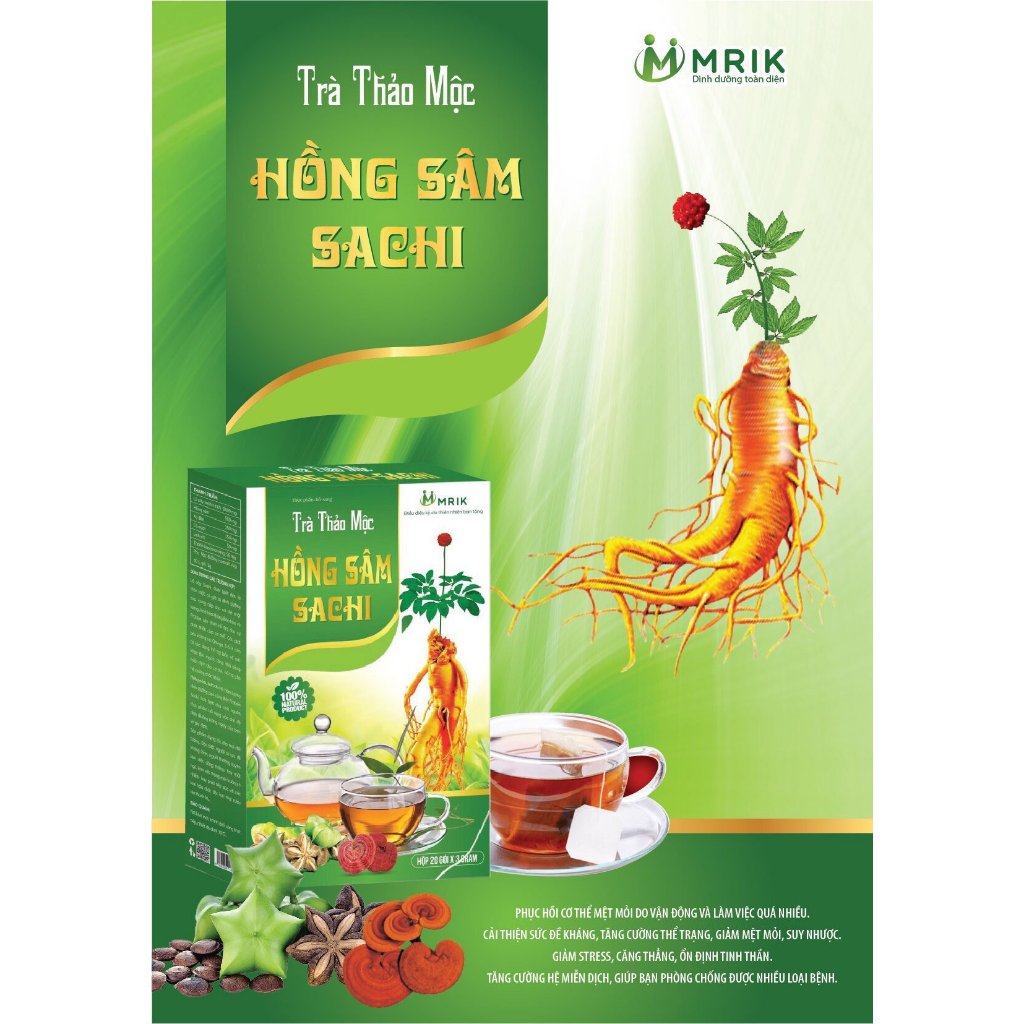 [HÀNG CHÍNH HÃNG] Trà Thảo Mộc Hồng Sâm SaChi | Shopee Việt Nam