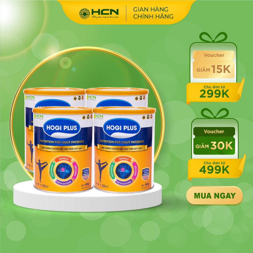 Combo 4 Hộp Sữa Gout Hogi Plus Diamond Lon 900gam | Shopee Việt Nam