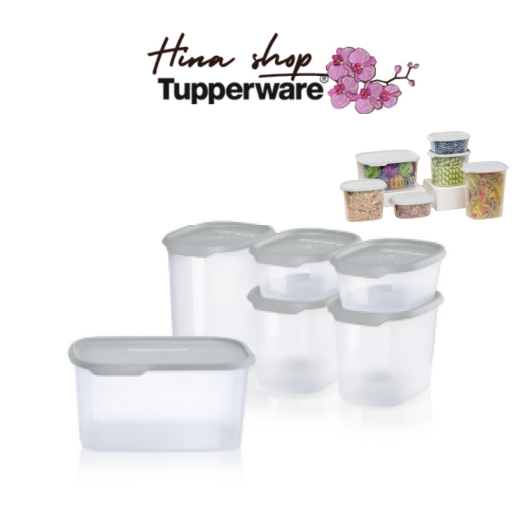 Bộ hộp trữ khô/ trữ mát Tupperware One Touch Fresh London Haze Set 6 - Nhựa nguyên sinh - Bảo ...