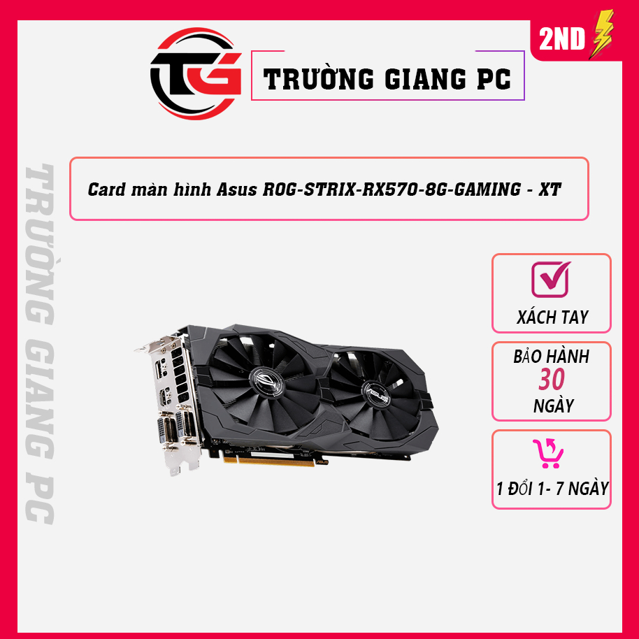 VGA ASUS ROG STRIX RX 570 8G GAMING - 2ND đã qua sử dụng | Shopee Việt Nam