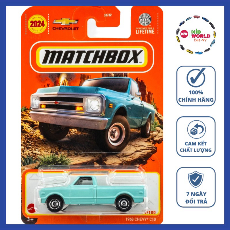 Xe mô hình Matchbox Bán tải 1968 Chevy C10 HVL04. | Shopee Việt Nam