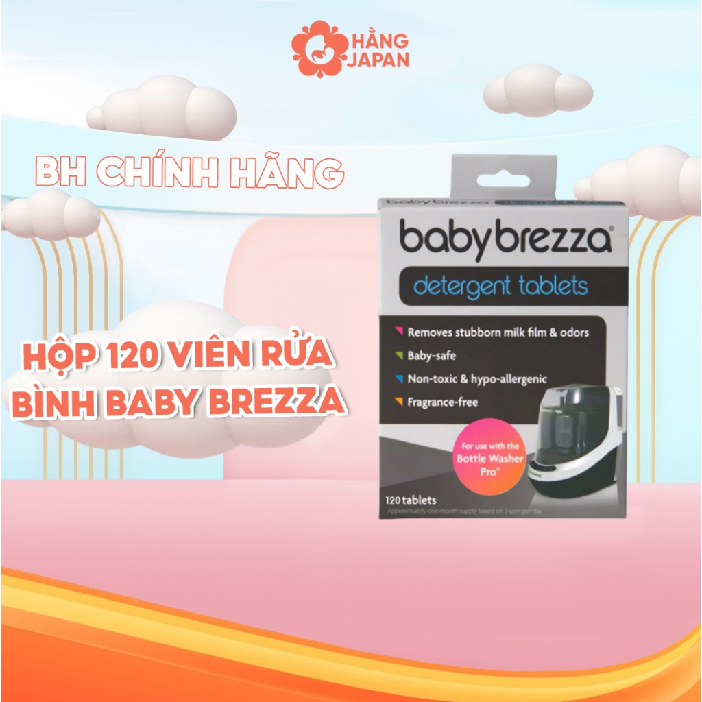 [CHÍNH HÃNG] Hộp 120 viên rửa bình dùng cho máy rửa bình sữa Baby Brezza | Shopee Việt Nam