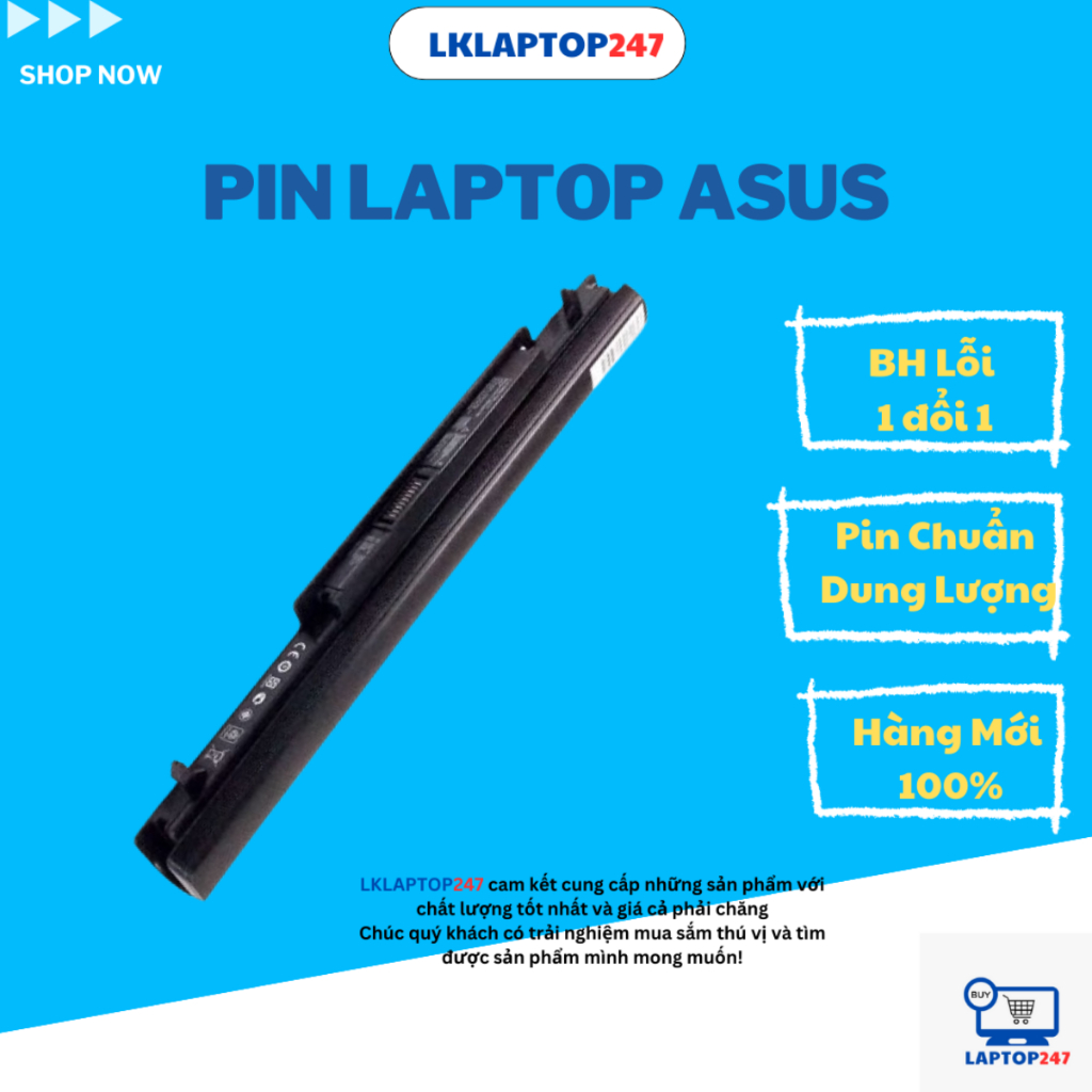Pin Laptop Asus K56 K46 A46 A56 S550 S505 S40 S46 S56 S405 Pin Asus A46 ...