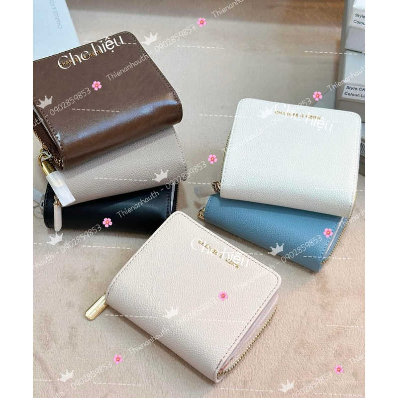 AUTH - VÍ GẬP PHOM DÀY CH@RLES ️KEITH (10770621) | Shopee Việt Nam