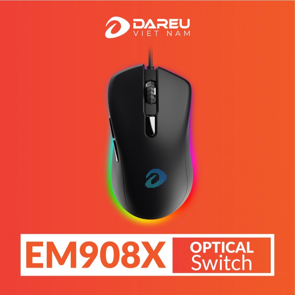 Chuột Gaming Dareu EM908 / EM908X RGB Pink / White / Black | Shopee ...