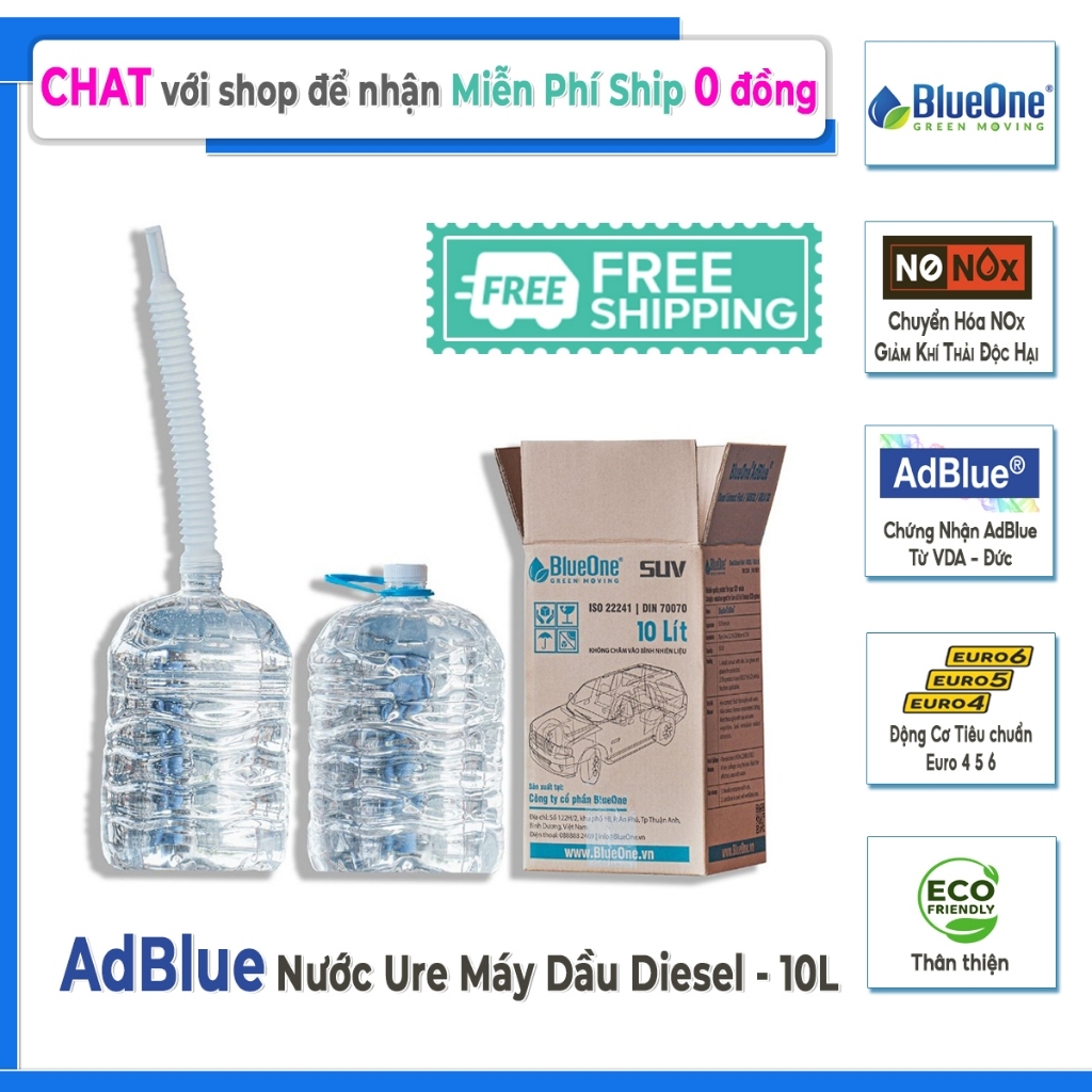 Dung dịch khí thải AdBlue - dành cho xe Ford Everest, xe máy dầu có hệ ...