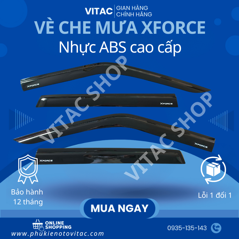 VÈ CHE MƯA XE MITSUBISHI XFORCE 2024 nhựa ABS đen CAO CẤP | Shopee Việt Nam