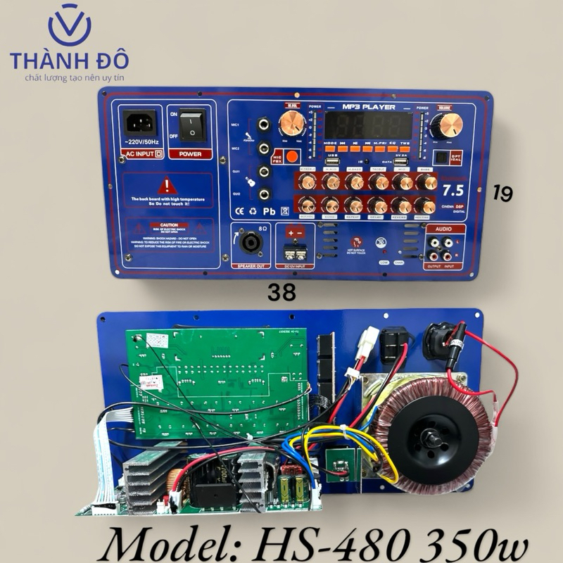 sản phẩm bo HS- 480 & HS-490 kích thước 19x38 /350w chống hú 3 cấp độ | Shopee Việt Nam